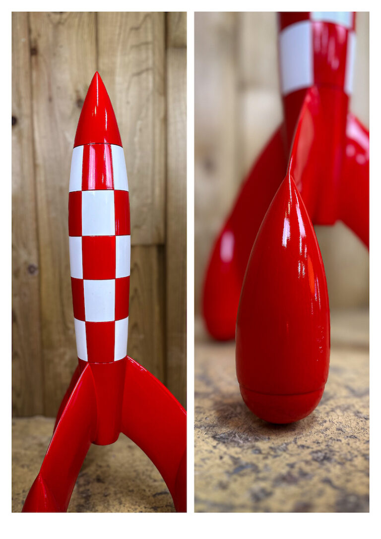 Fusée Tintin 60 cm - Pièce officielle comme neuve